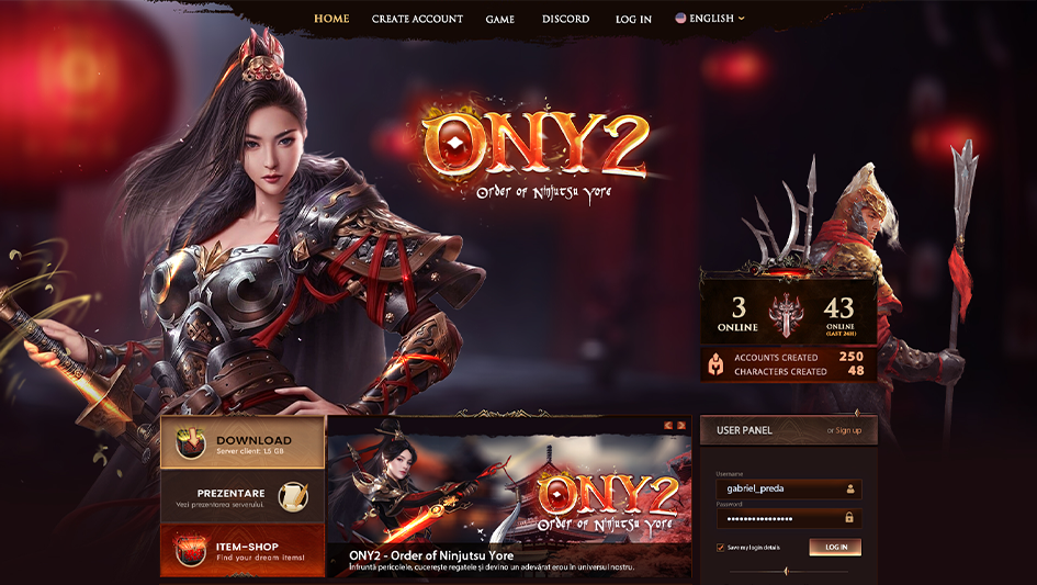 Chinese Metin2 Game Website Template - ONY2. - Blog.Clever-Host.ro
